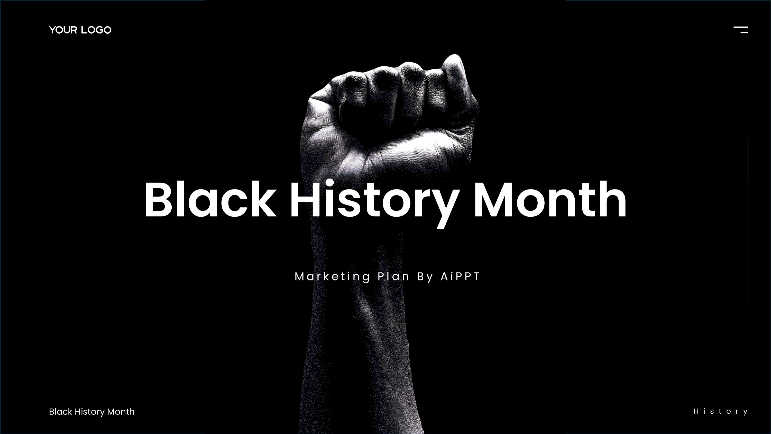 Modern Illustrative Black History Month PowerPoint Template - AiPPT