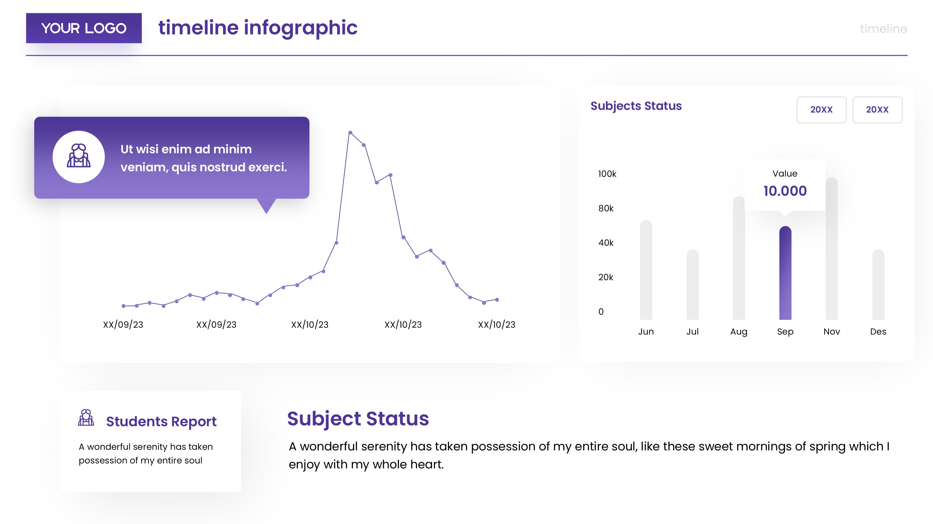 Free Purple Timeline Infographic PowerPoint Examples - AiPPT