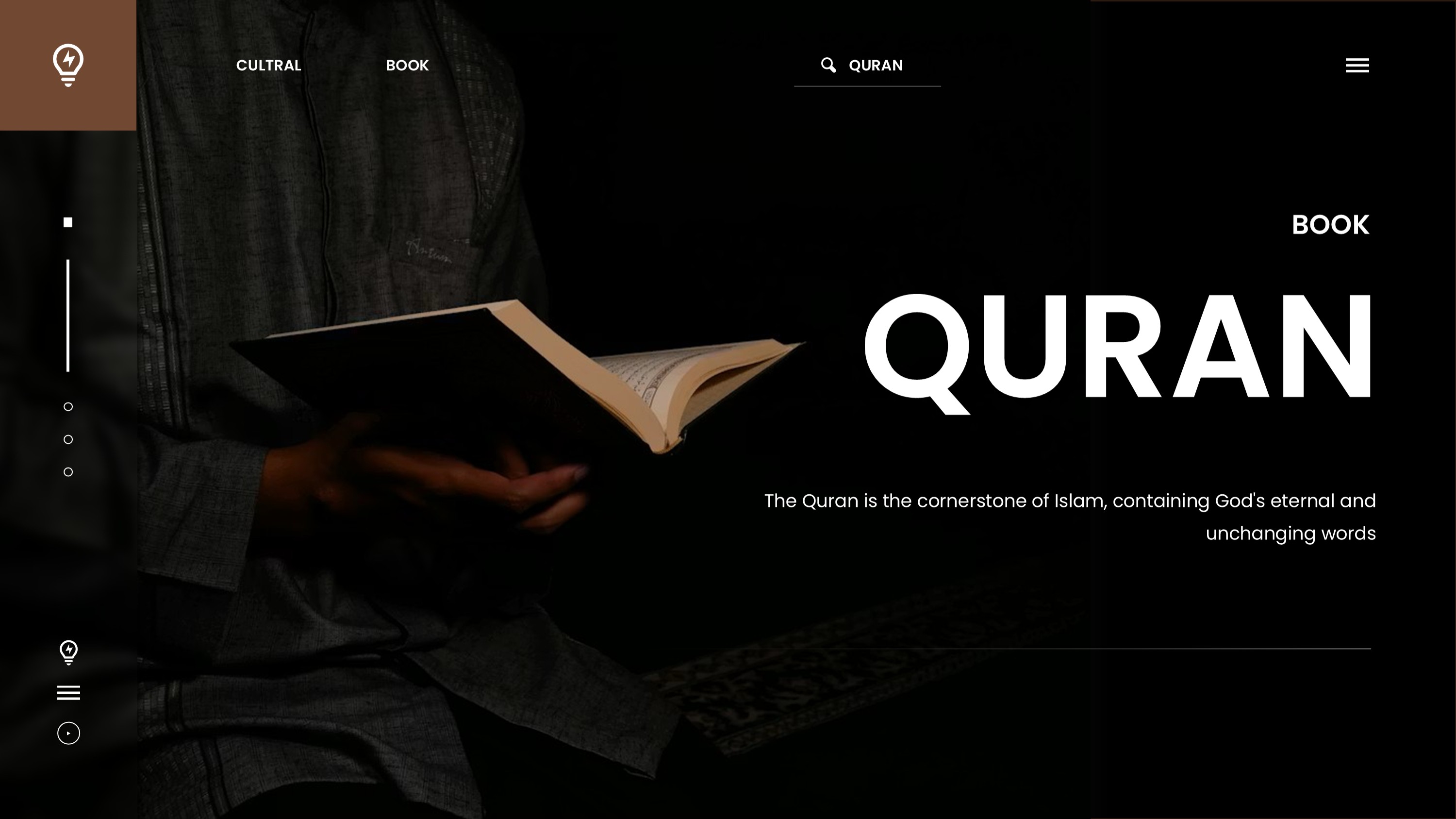 Free Brown Reverent Quran PPT Template with Islamic Decor - AiPPT