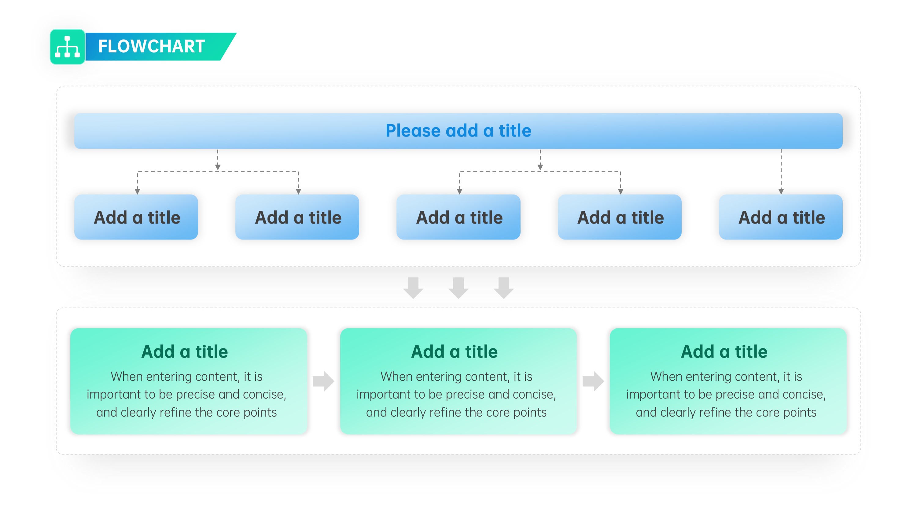 Simple Flowchart in PowerPoint Template [Free] - AiPPT