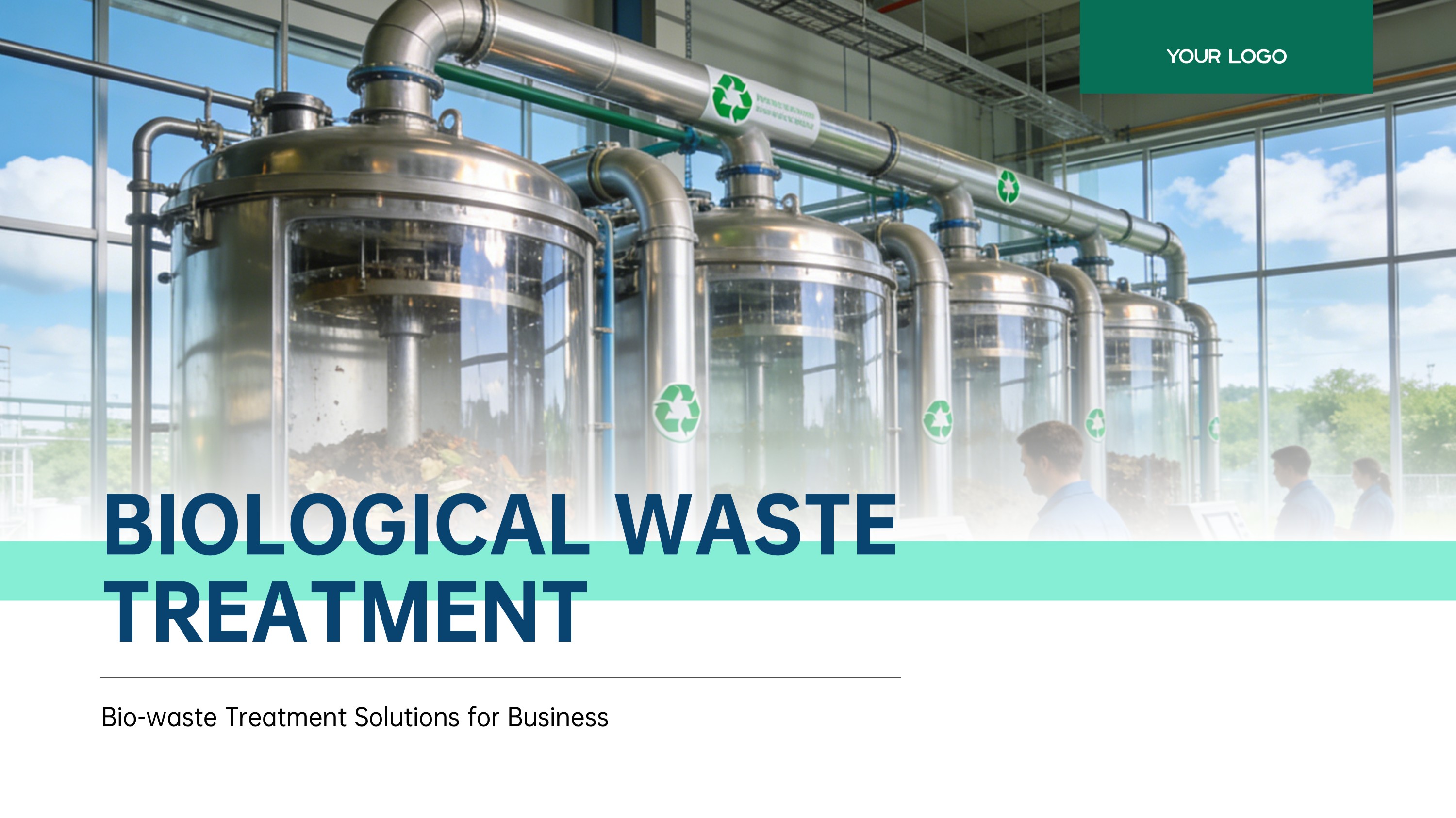Free Green Eco-Style Biological Waste Treatment PPT Template - AiPPT