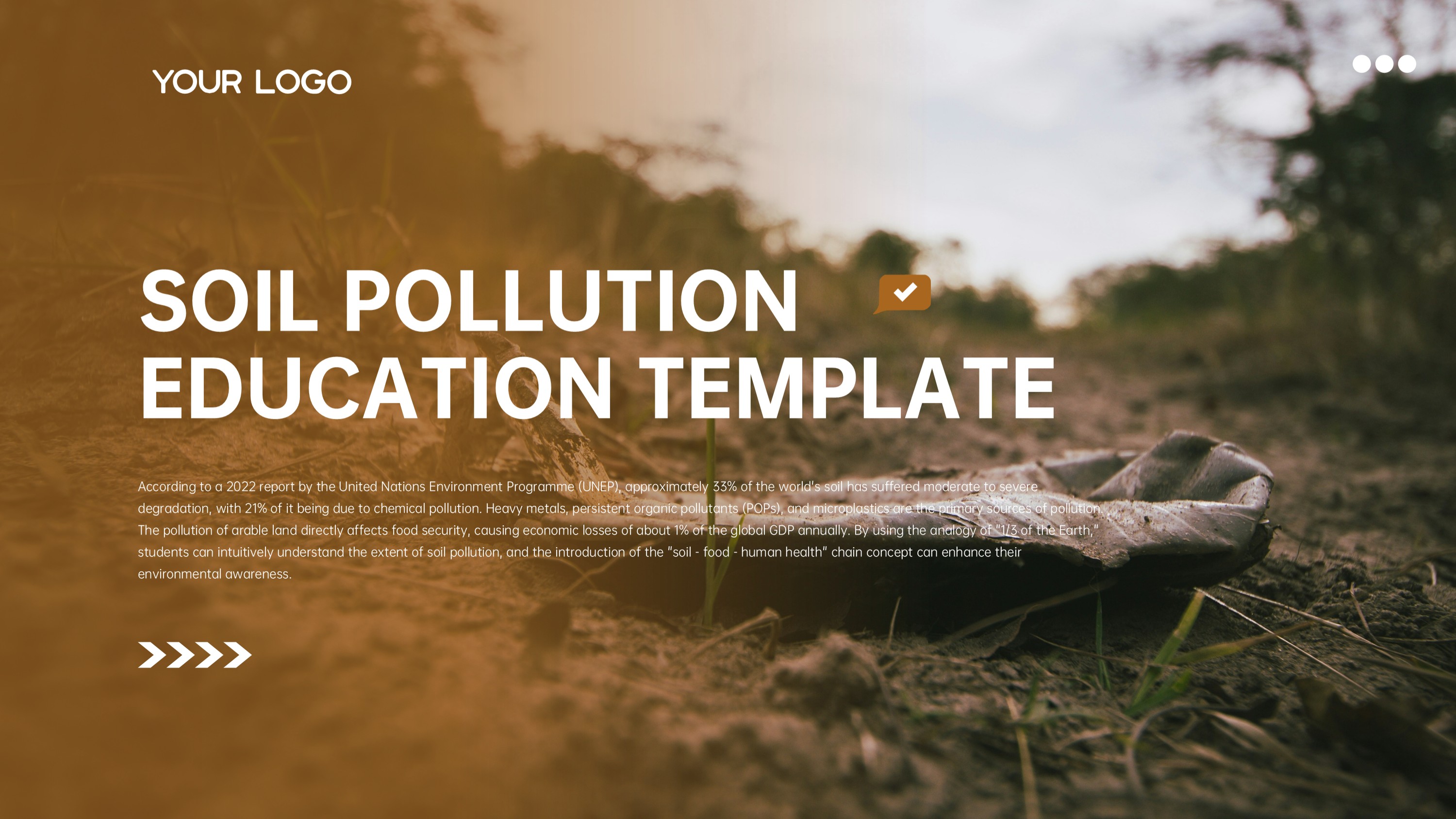 Free Earth-Tone Soil Pollution PPT Template for PowerPoint - AiPPT