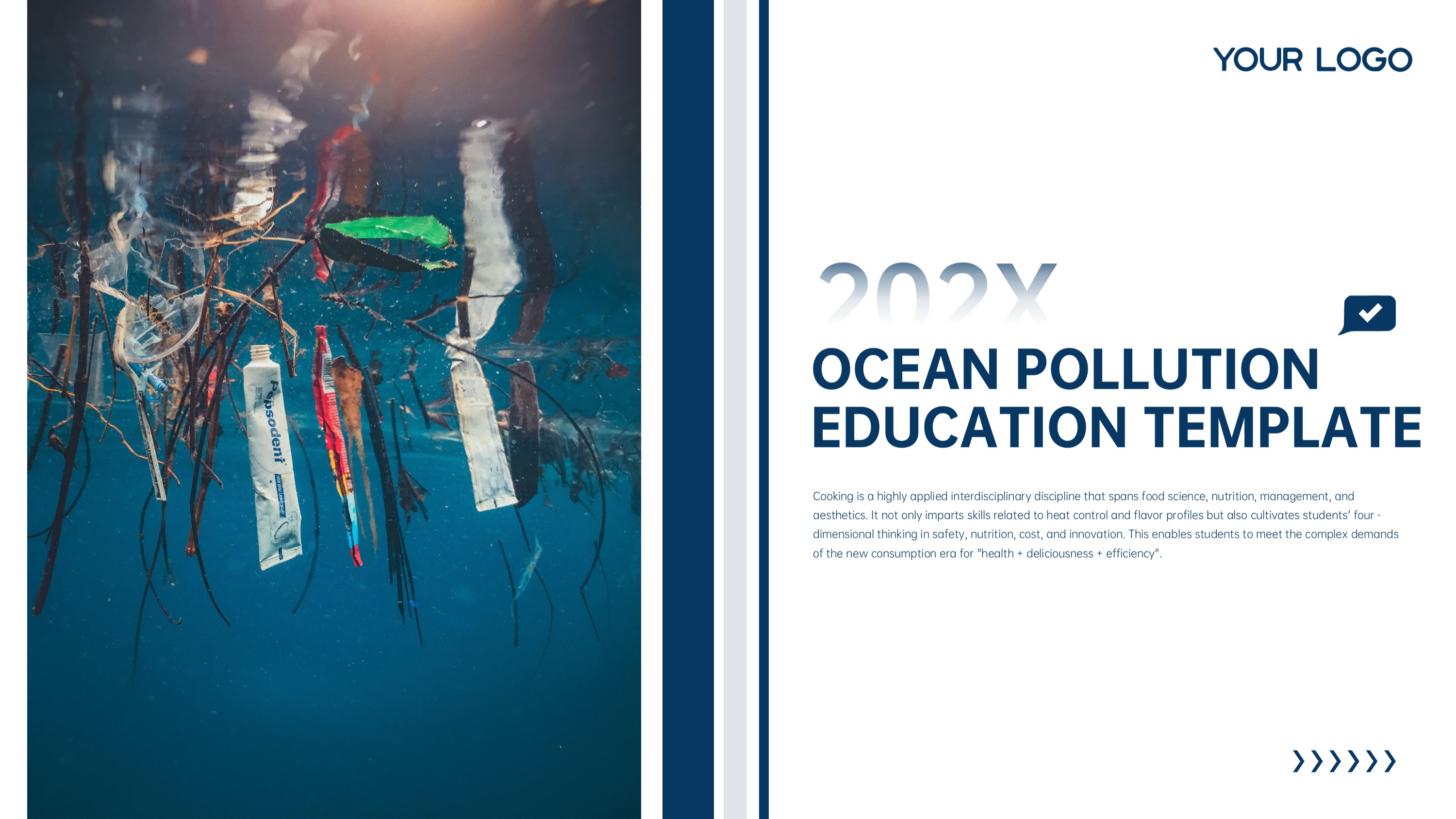 Free Dark Blue Ocean Pollution Presentation Template | PPT - AiPPT