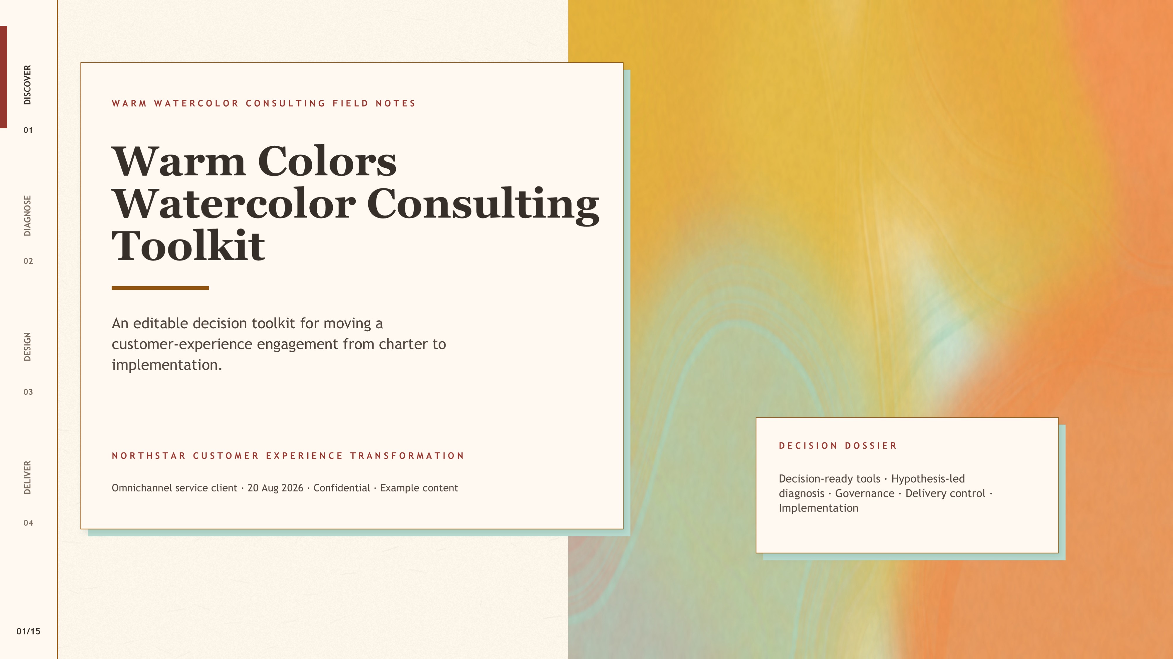 Watercolor Consulting Presentation Toolkit - AiPPT